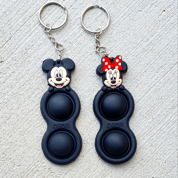 fidget | Toys | Minnie Mickey Mouse Fidget Keychains | Poshmark
